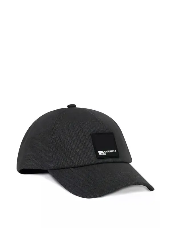 Karl Lagerfeld Logo-patch Baseball Cap - Black