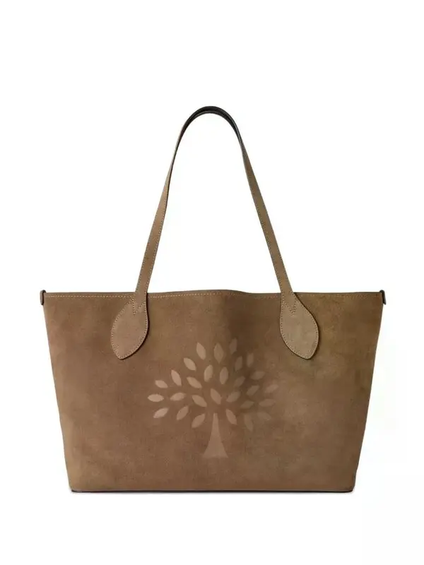 Mulberry Tree-motif Suede Tote