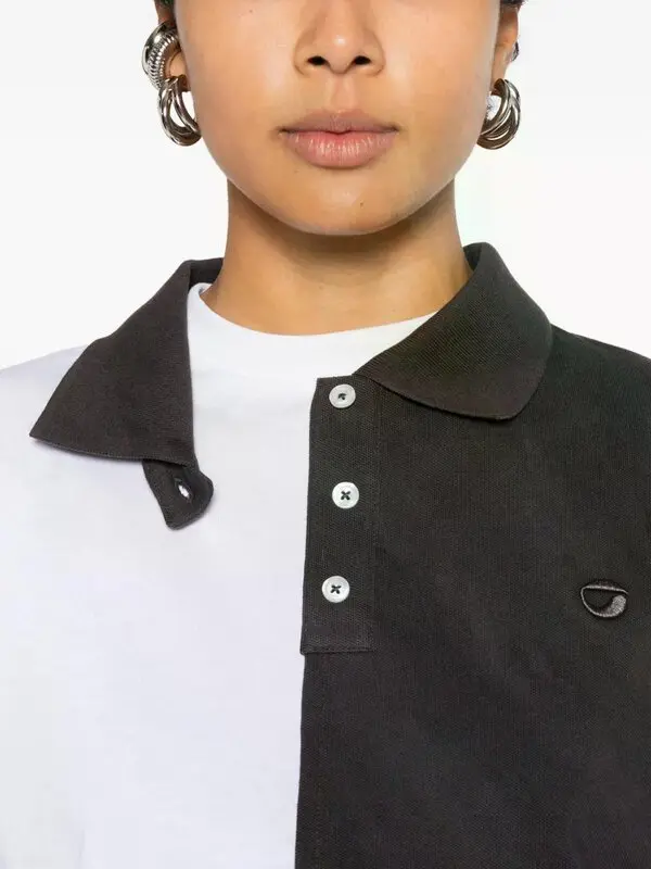 Coperni Trompe L'oeil Demi Polo Shirt