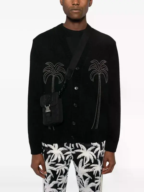 Palm Angels Monogram Debossed Crossbody Bag