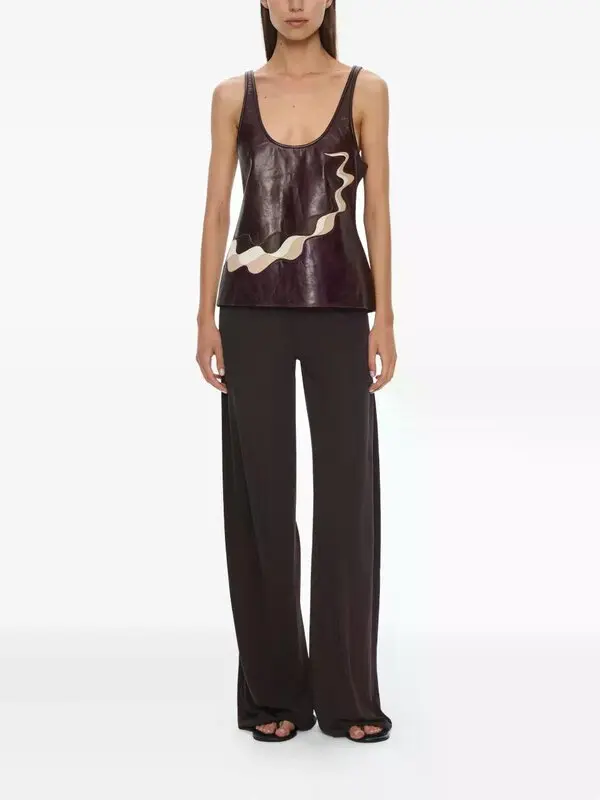 Christopher Esber Fragment Leather Tank Top