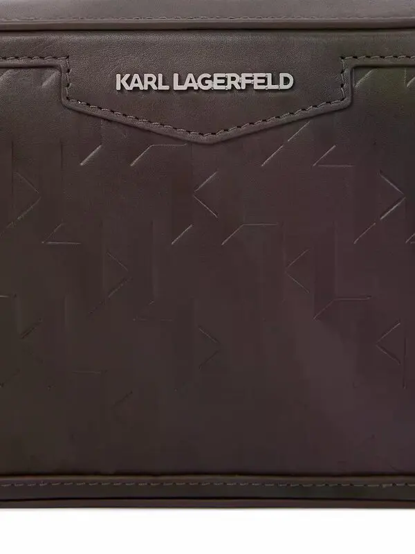 Karl Lagerfeld K/loom Leather Shoulder Bag