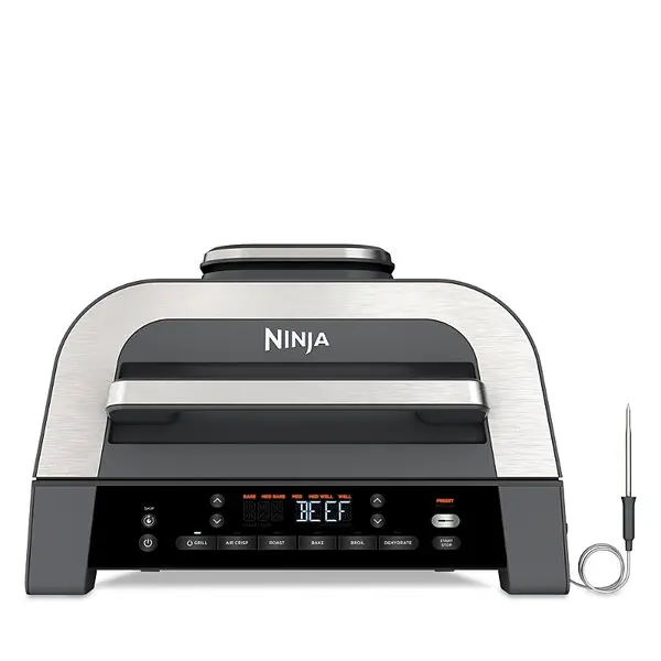 NINJA Foodi Smart Xl 6-in-1 Indoor Grill & Air Fryer With Built In Thermometer - Stainless