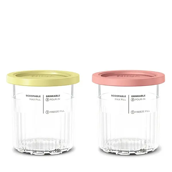 NINJA Creami Deluxe Pints And Lids, Set Of 2 - Multi