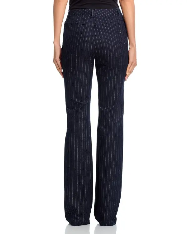 Cinq À Sept Shailene Metallic Pinstripe Pants