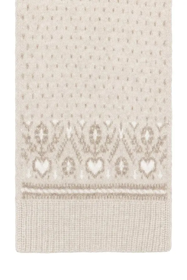 Khaite Lucerne Scarf In Black - Ecru Multi