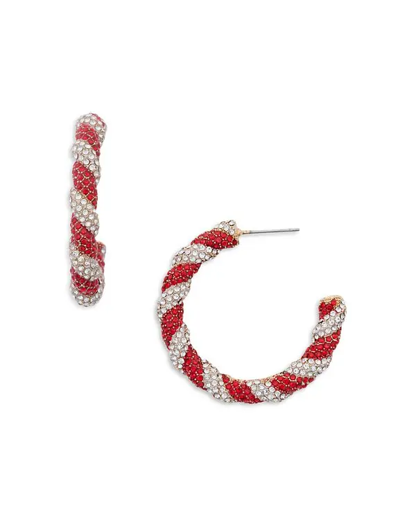 Baublebar Hoop Earrings - Red Large