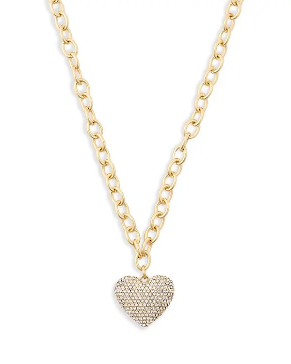 Baublebar Mille Pave Heart Pendant Necklace - Gold