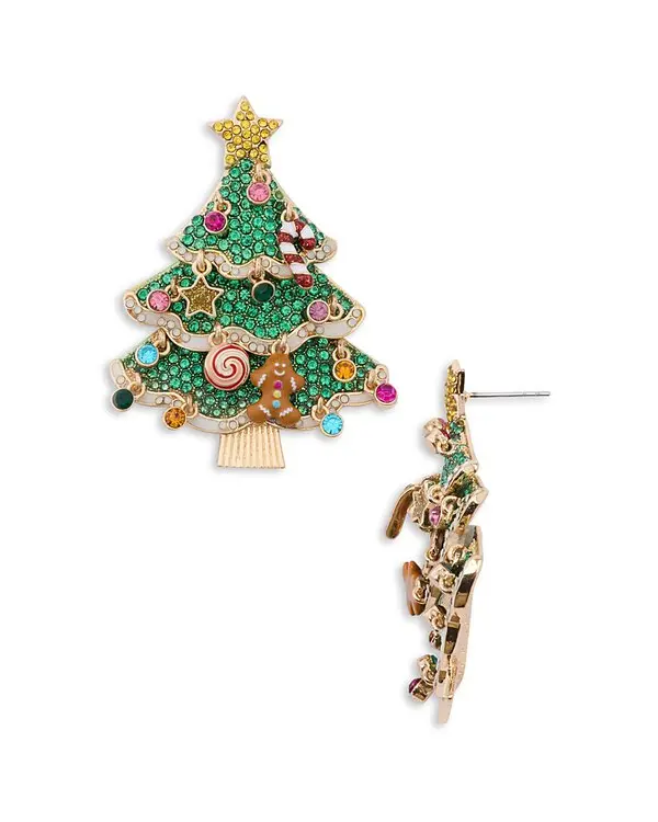 Baublebar Oh Glitzmas Tree Earrings - Green