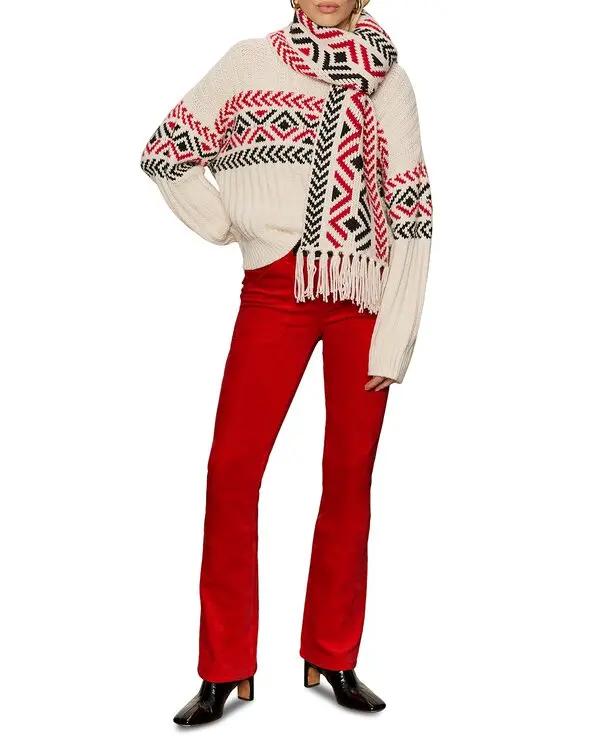 Sanctuary Intarsia Sweater - Chalk Multi