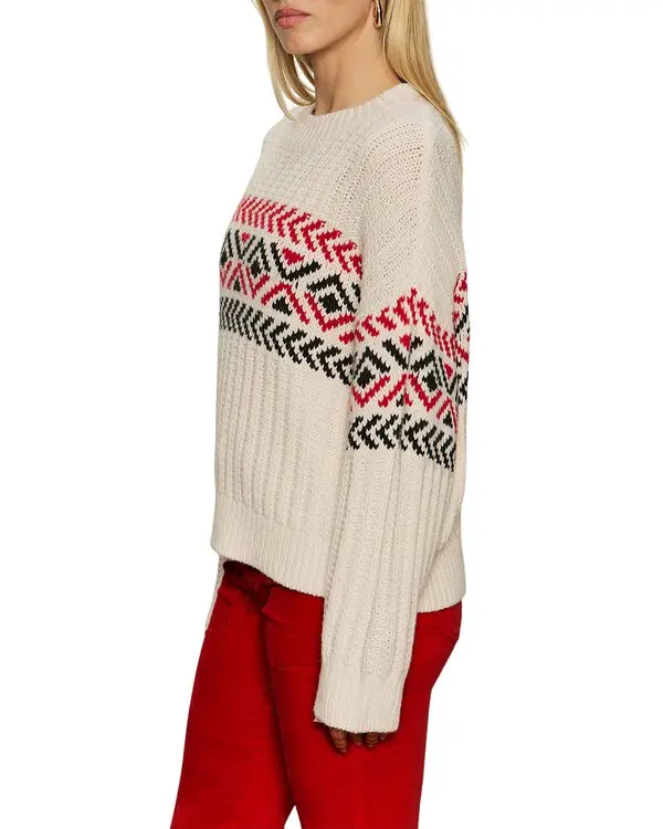 Sanctuary Intarsia Sweater - Chalk Multi