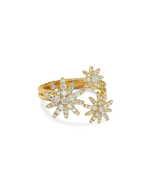 David Yurman Starburst Diamond Ring - Gold