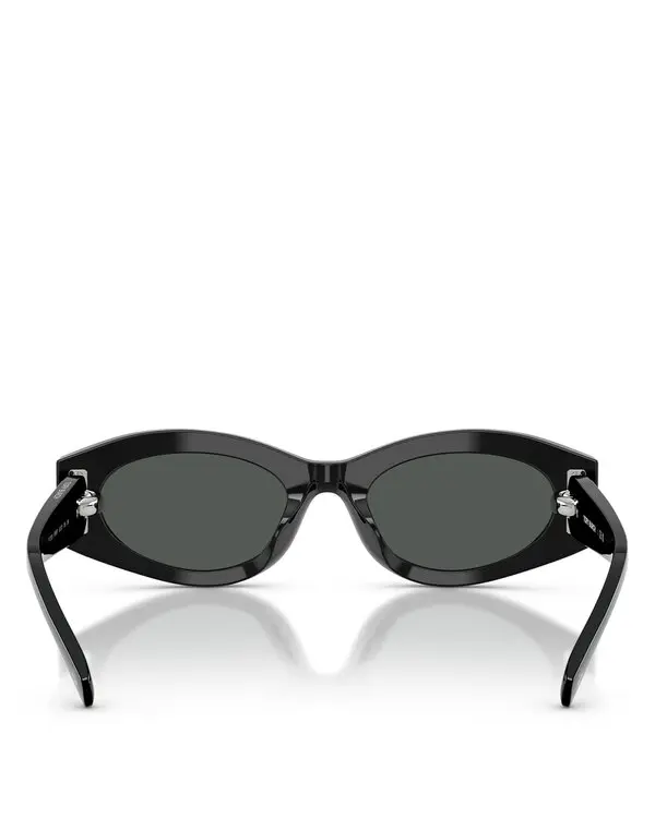 Tory Burch Oval Sunglasses, 52mm - Black