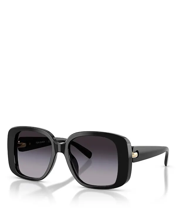 Tory Burch Square Sunglasses, 53mm - Black