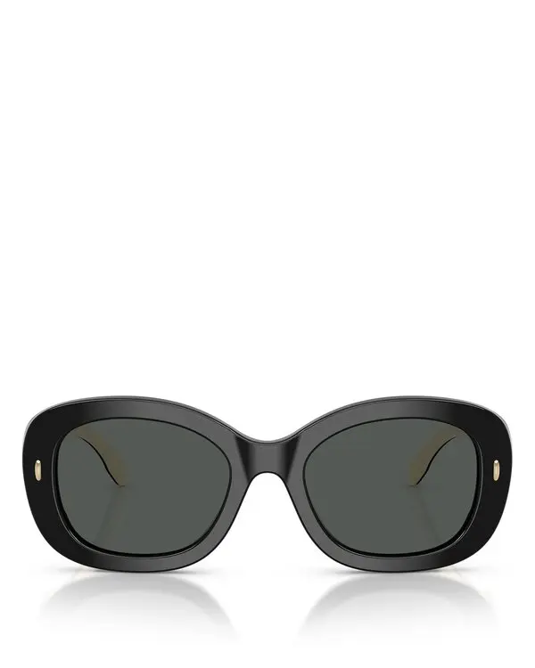 Tory Burch Oval Sunglasses - Black