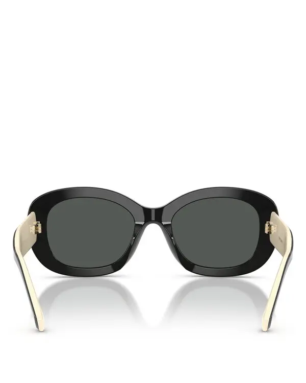 Tory Burch Oval Sunglasses - Black
