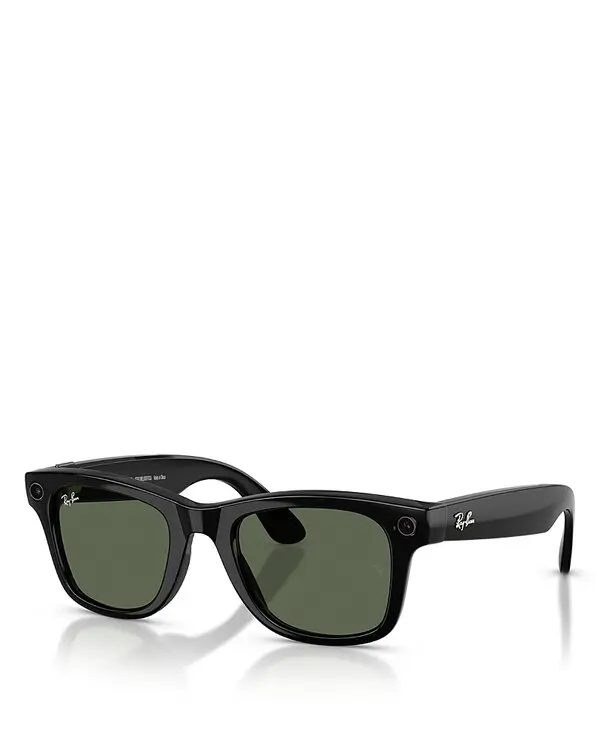 RAY-BAN META Wayfarer Square Ai Glasses - Shiny Black
