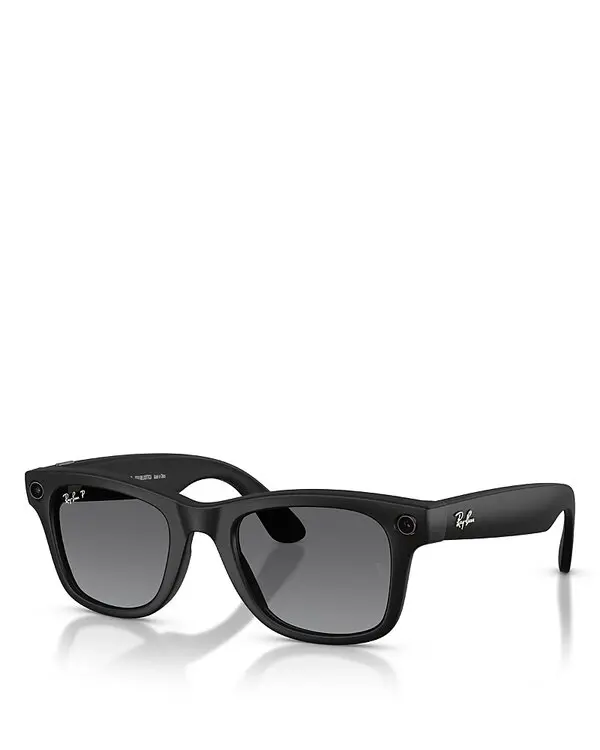 RAY-BAN META Wayfarer Square Ai Sunglasses - Matte Black