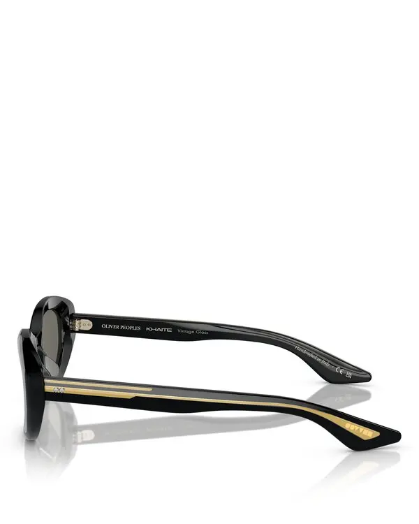 Khaite X Oliver Peoples Oval Sunglasses - Black