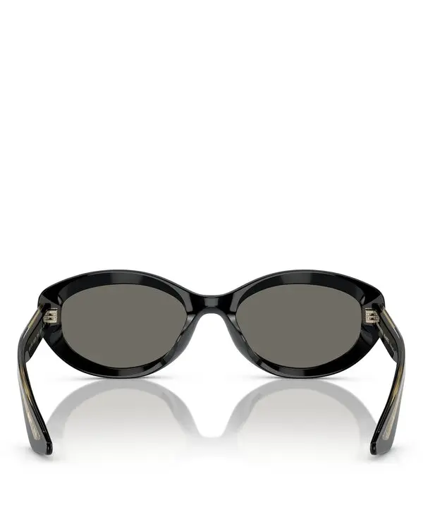 Khaite X Oliver Peoples Oval Sunglasses - Black