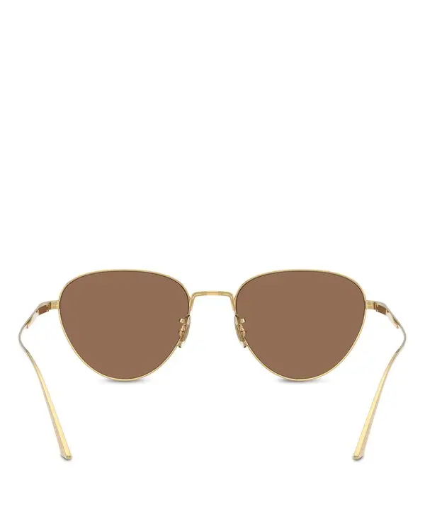 Khaite X Oliver Peoples Cat Eye Sunglasses - Gold