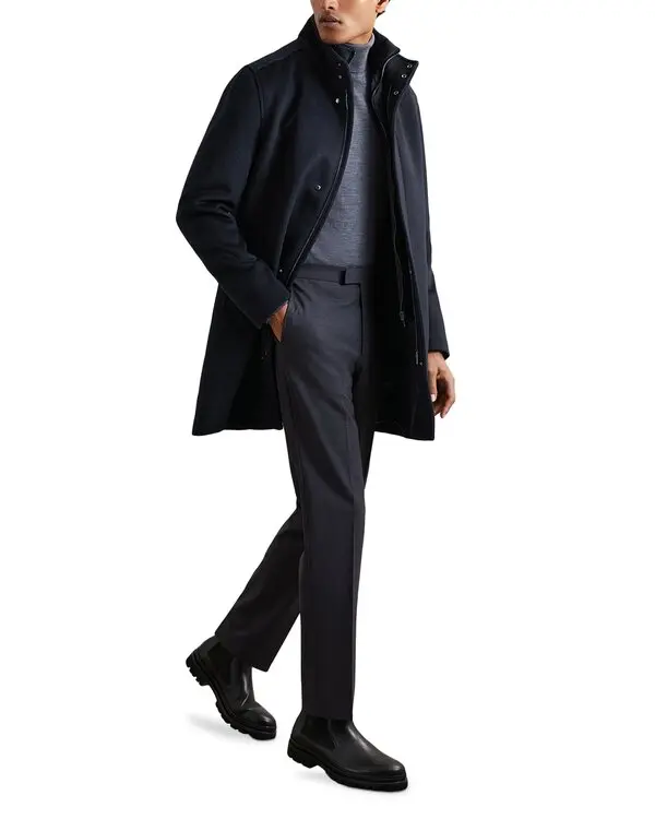 REISS Fuel Vest Insert Coat - Navy