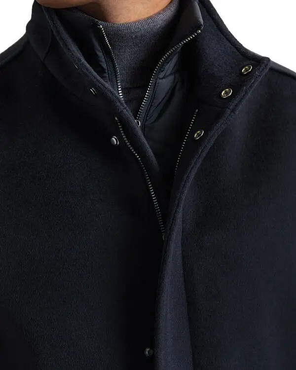 REISS Fuel Vest Insert Coat - Navy