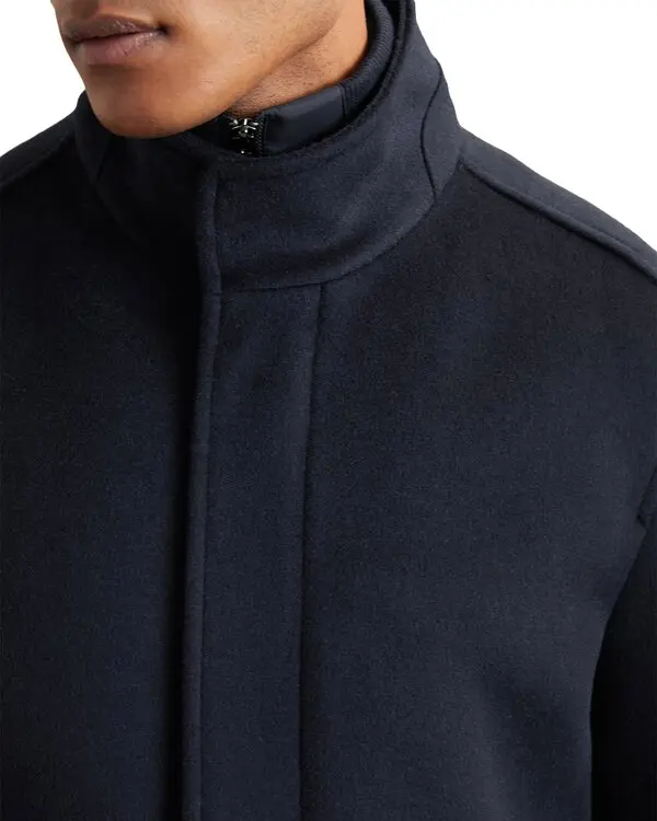 REISS Fuel Vest Insert Coat - Navy