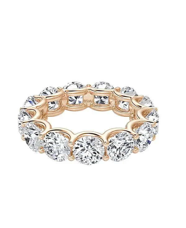 VRAI Eternity Ring With 6.5ctw Round Brilliant Lab Grown Diamonds - K Rose Gold