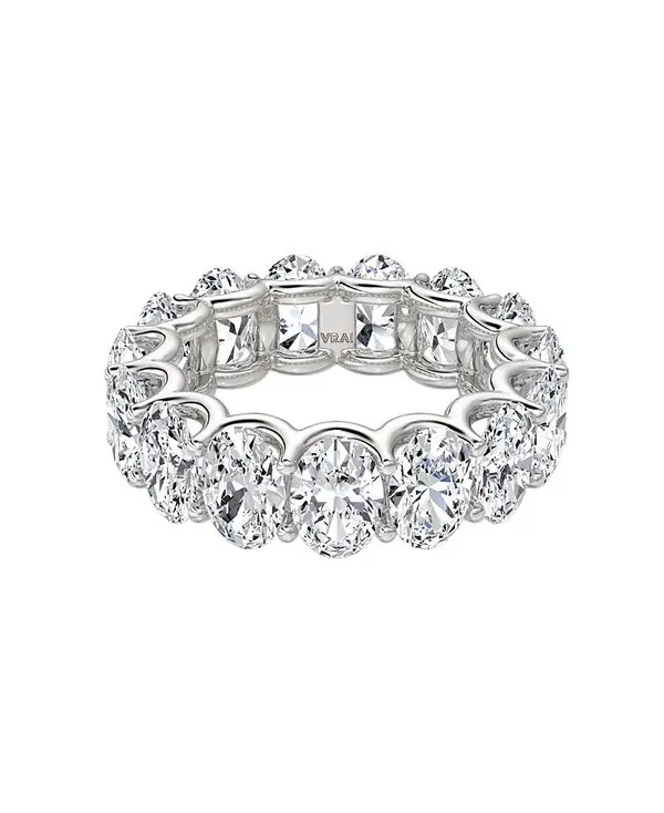 VRAI Eternity Band In Oval Lab Grown Diamonds - Platinum