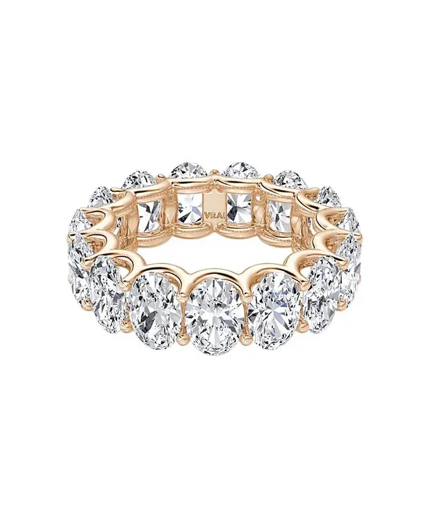 VRAI 7.5ctw Oval Lab Grown Diamond Eternity Band - K Rose Gold