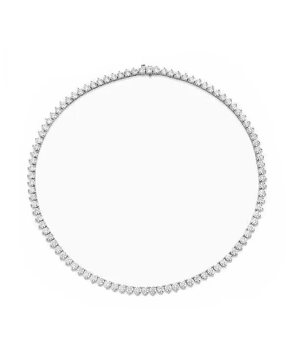 VRAI 14k Gold Tennis Necklace With 20ctw Lab-grown Diamonds - K White Gold