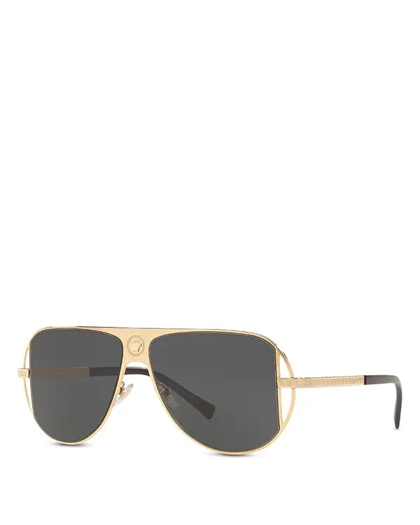Versace Aviator Sunglasses, 57mm - Gold