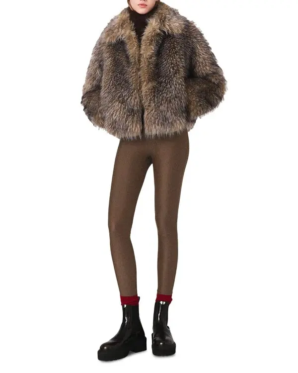 Maje Gastonita Faux Fur Coat