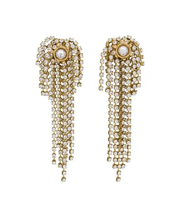 Ulla Johnson Large Chandelier Earrings - Crystal
