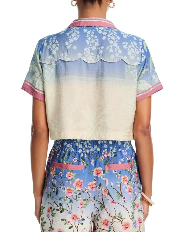 Agua Bendita Itsy Palacio Crop Cover Up Top
