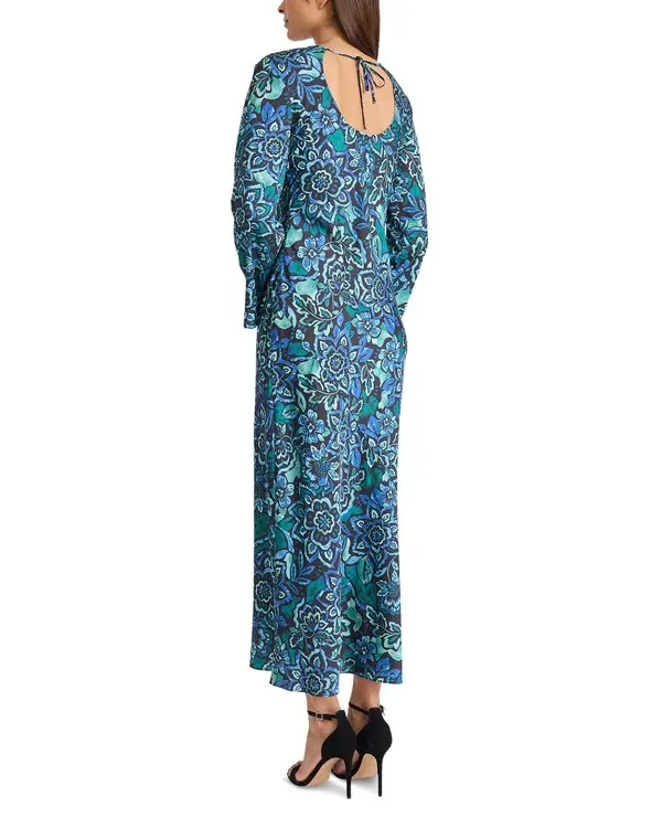 Maggy London Printed Long Sleeve Dress