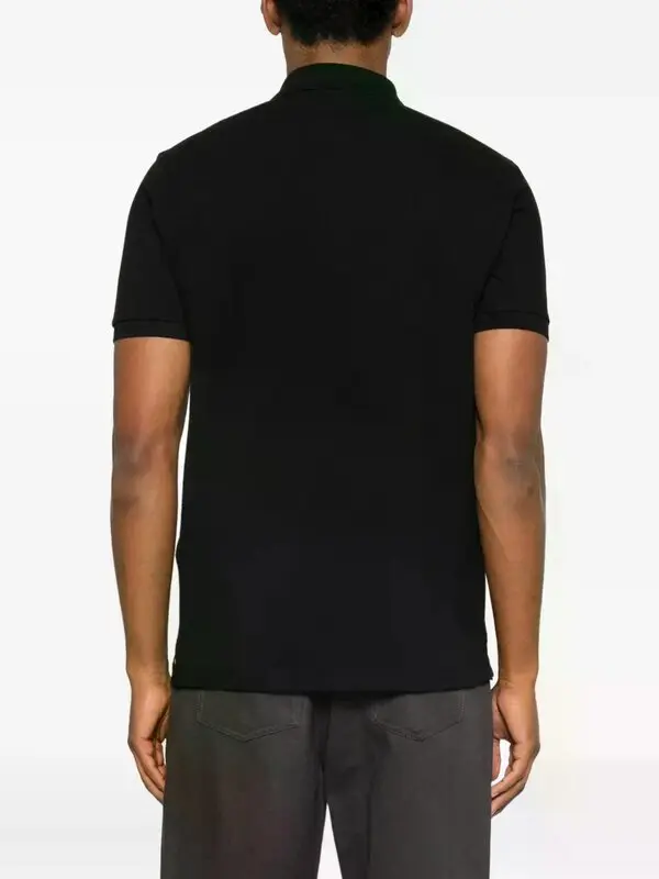 Stone Island Short-sleeve Patch Polo Shirt - Black