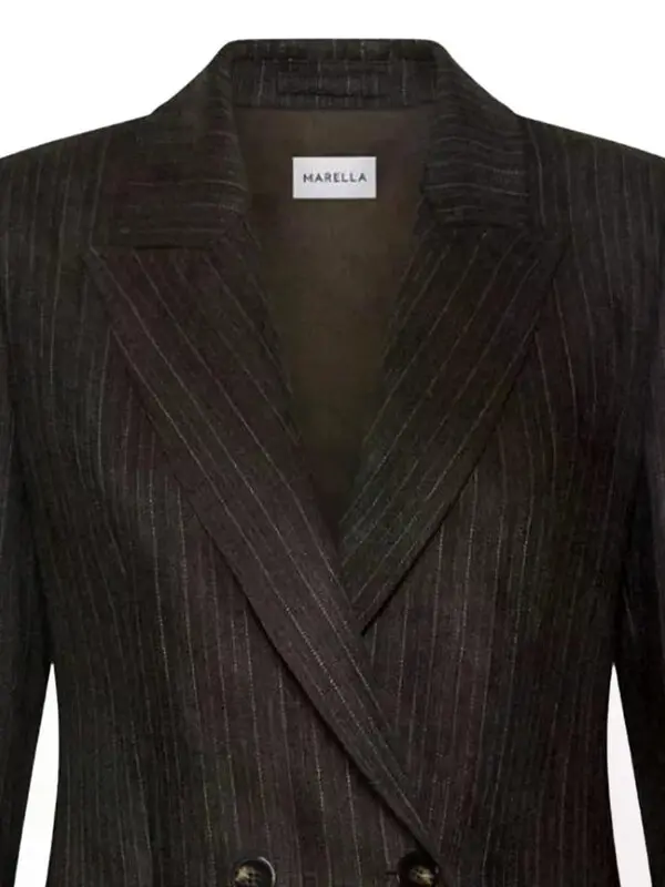 Marella Pinstriped Double-breasted Jacket