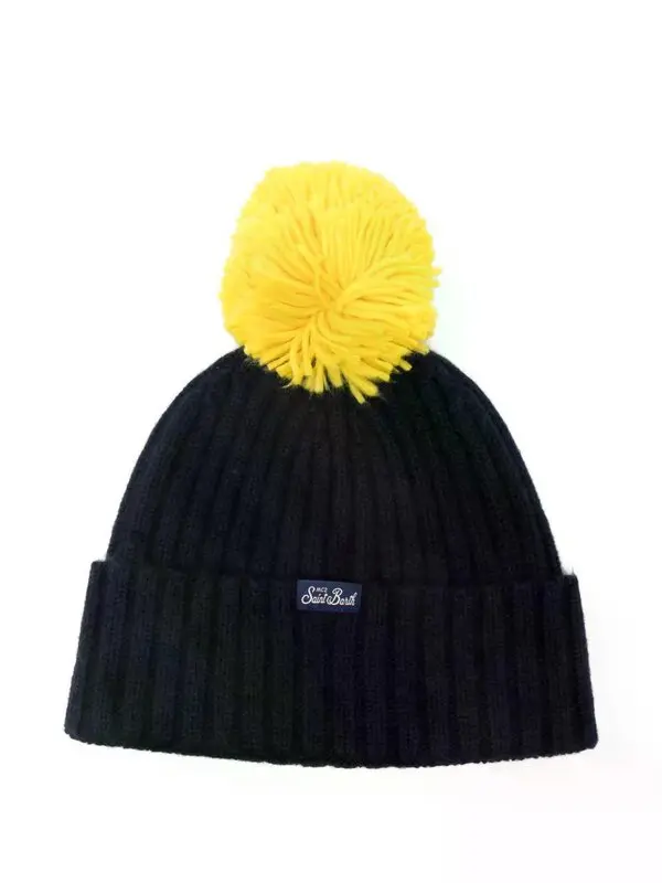 MC2 SAINT BARTH Pom-pom Ribbed Beanie