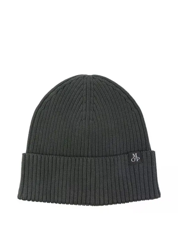 Marc O'polo Ribbed Logo Cap - Green