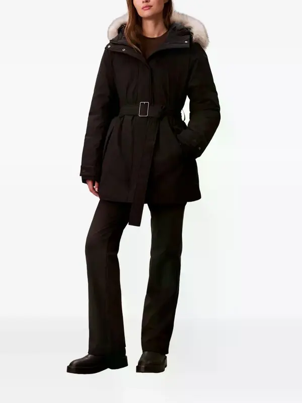 Calvin Klein Hooded Belted Jacket