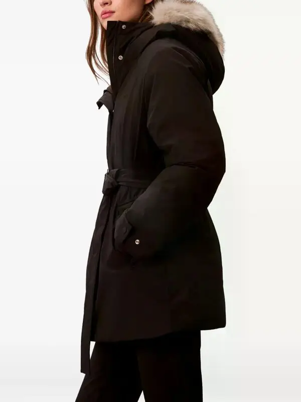 Calvin Klein Hooded Belted Jacket