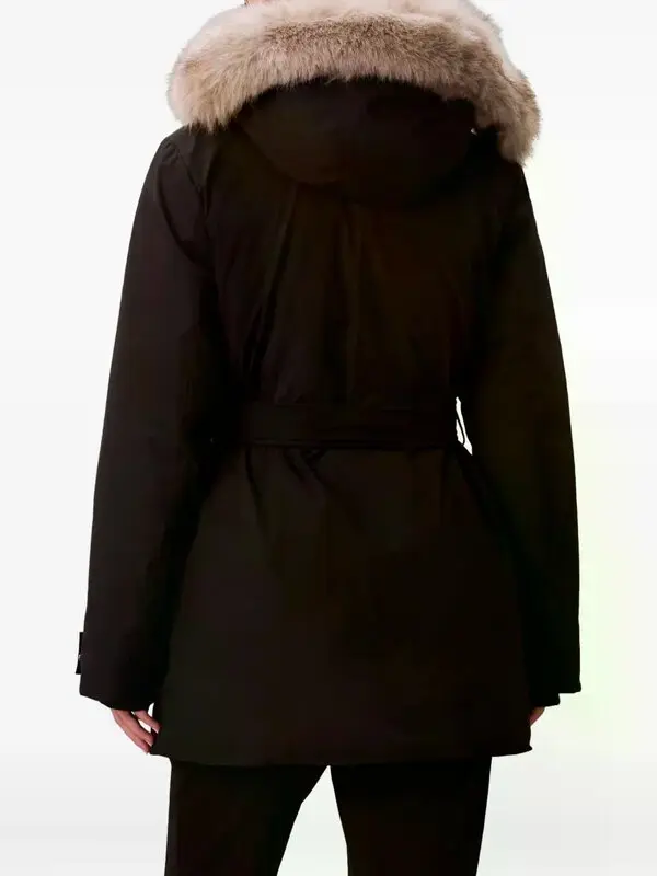 Calvin Klein Hooded Belted Jacket