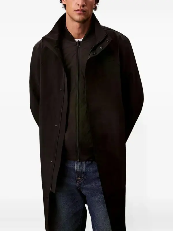Calvin Klein Logo-detail Hooded Coat