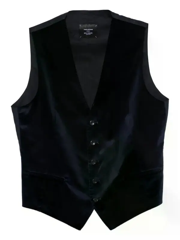 Tagliatore Brian Button Waistcoat - Blue