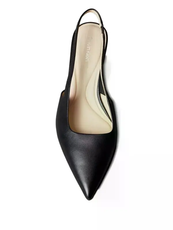 Calvin Klein 40mm Leather Slingback Pumps