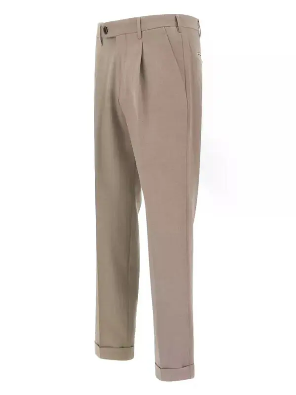 DEVORE INCIPIT Pleated-front Trousers - Neutrals
