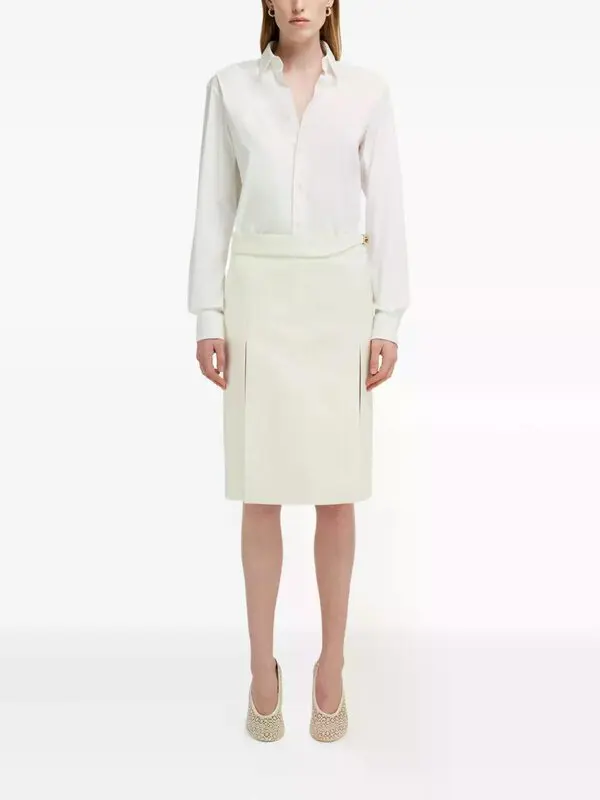 FERRAGAMO Hug Buckle Pencil Skirt - Neutrals
