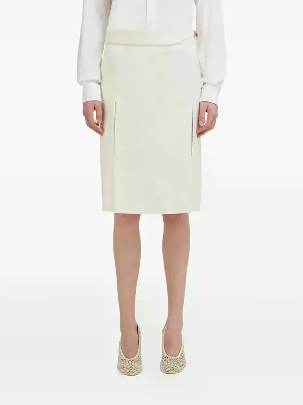 FERRAGAMO Hug Buckle Pencil Skirt - Neutrals